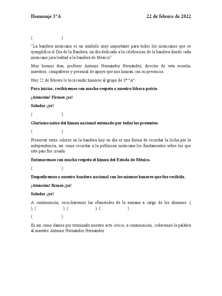 Homenaje | PDF