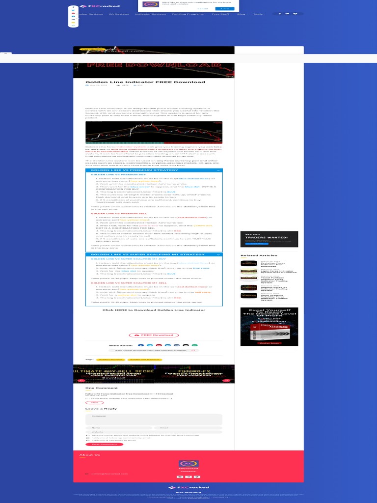 Golden Line Indicator FREE Download - FXCracked | PDF | Foreign ...