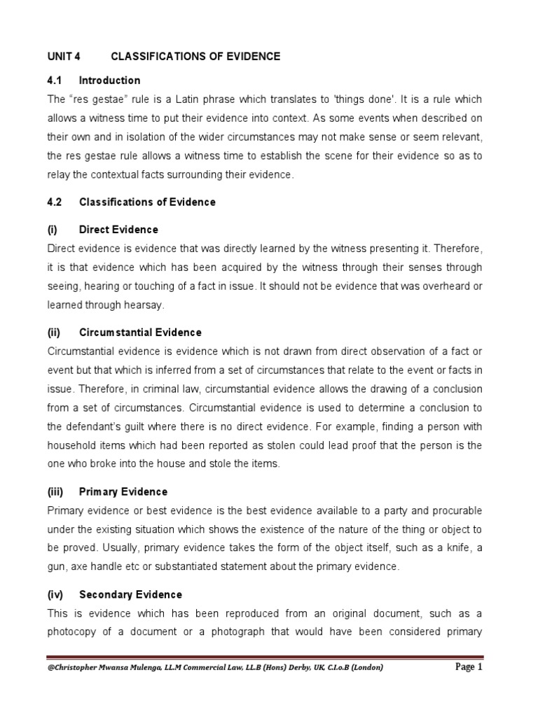 Law of Evidence | PDF | Confession (Law) | Witness