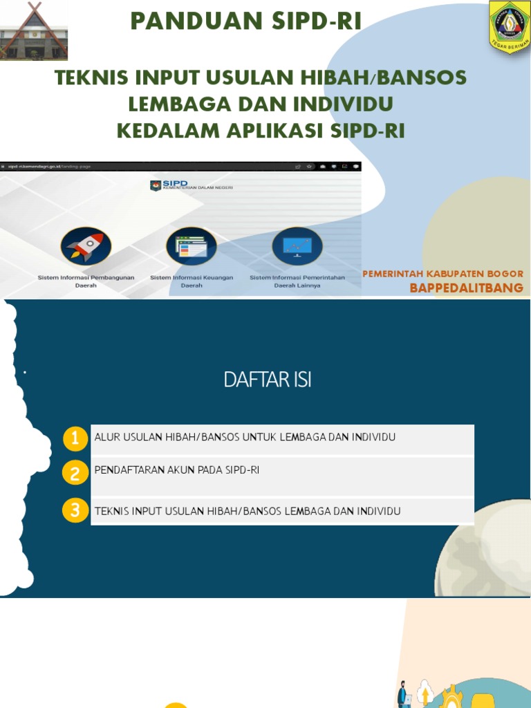 Panduan Teknis Input Usulan Hibah-Bansos Tahun Perencanaan 2024-1 | PDF