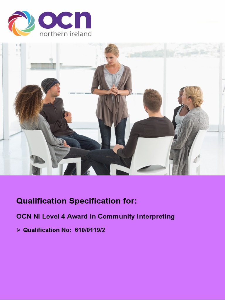OCN NI Level 4 Award in Community Interpreting | PDF | Learning | Educational Assessment