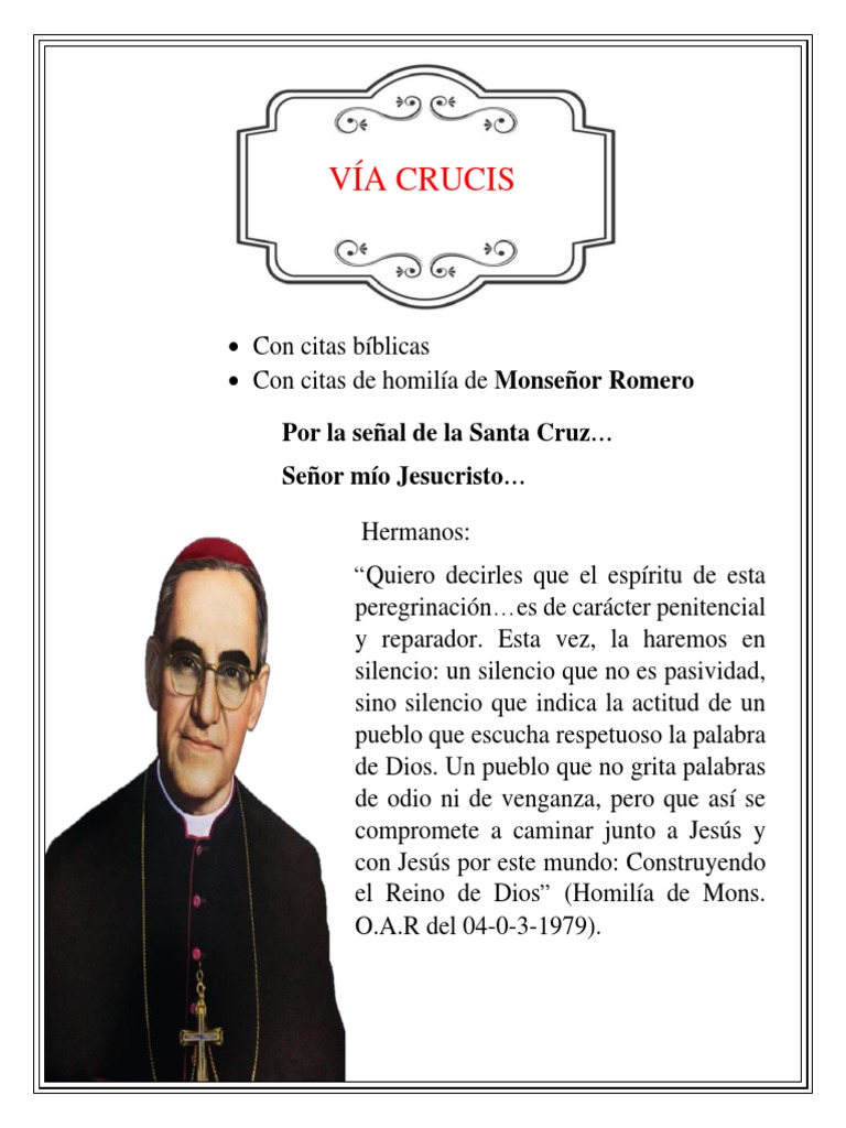 Vía Crucis Con Sus 15 Estaciones | PDF | Jesús | María, madre de Jesús