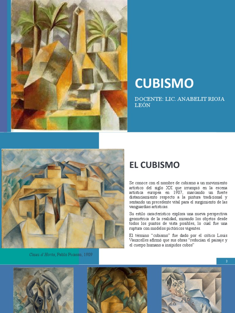 Presentación Cubismo | PDF | Cubismo | Pablo Picasso