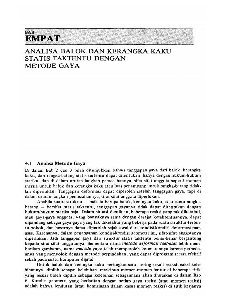Metode Gaya Pada Balok PDF | PDF