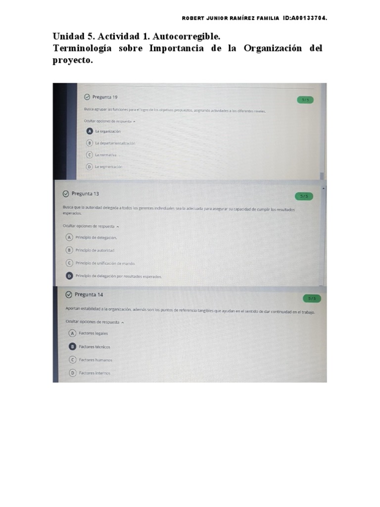 Formulación de Proyectos - Unid.5.actv.1 | PDF