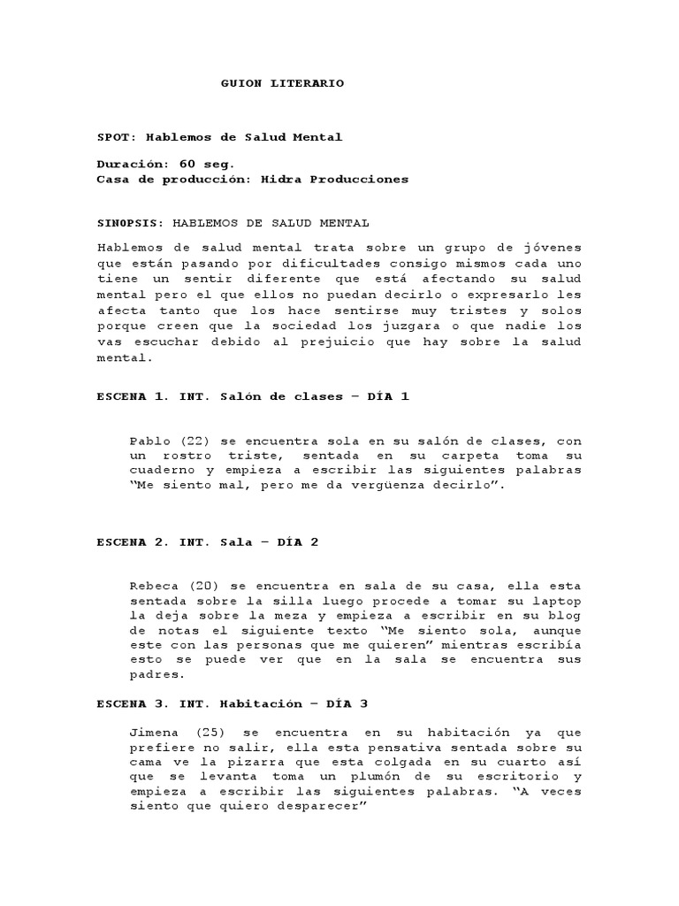 Guion Literario . | PDF