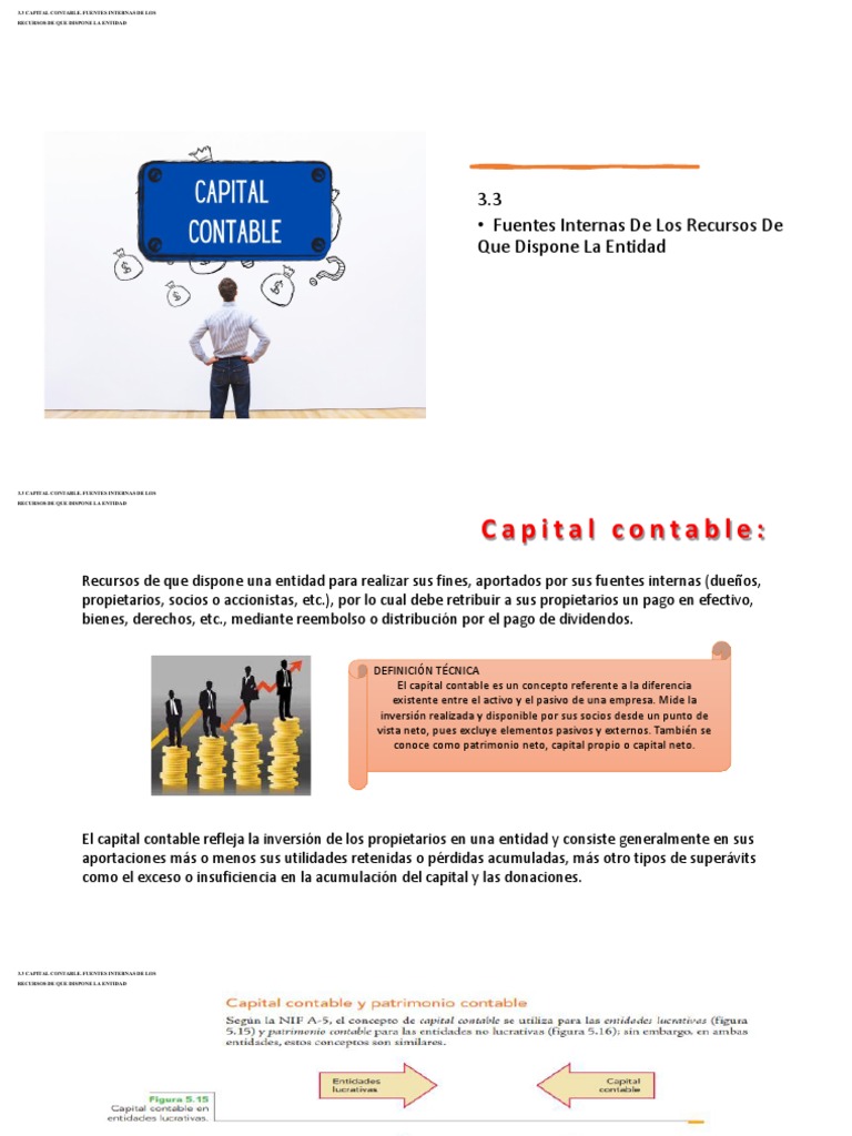3.4 Capital Contable | PDF | Contabilidad | Capital (economía)