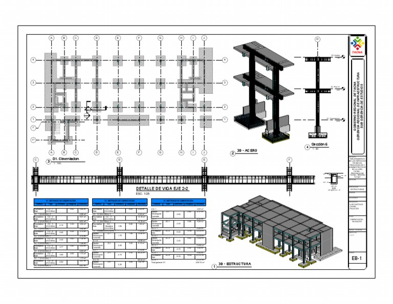 Lamina BIM Estructura PDF | PDF | Ingeniería estructural | Ingeniería ...