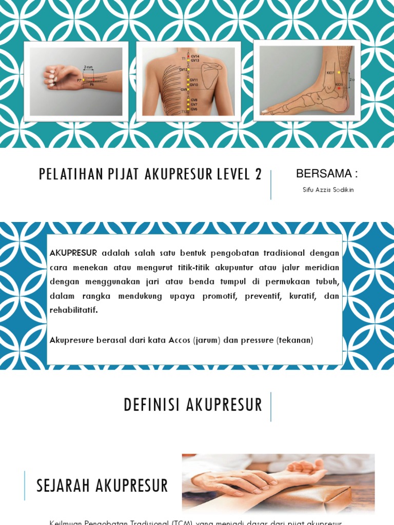 Pelatihan Pijat Akupresur Level 2 | PDF