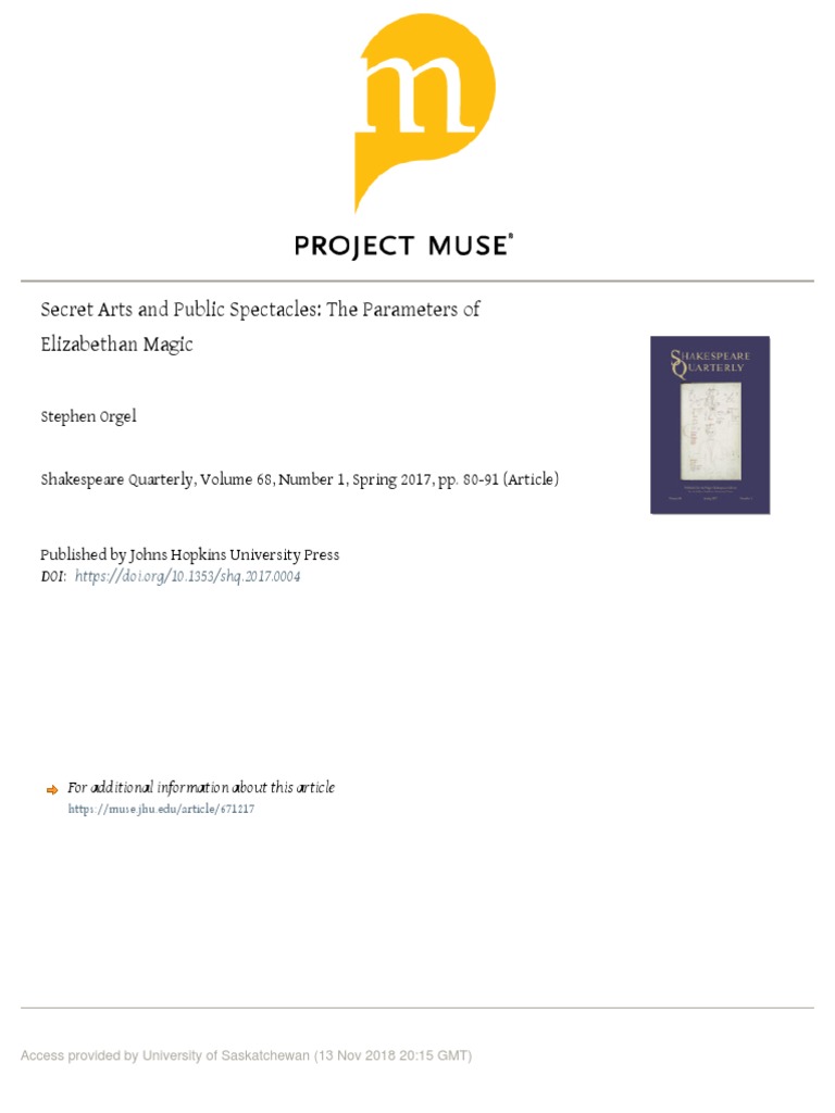 Orgel - Secret Arts and Public Spectacles. The Parameters of ...