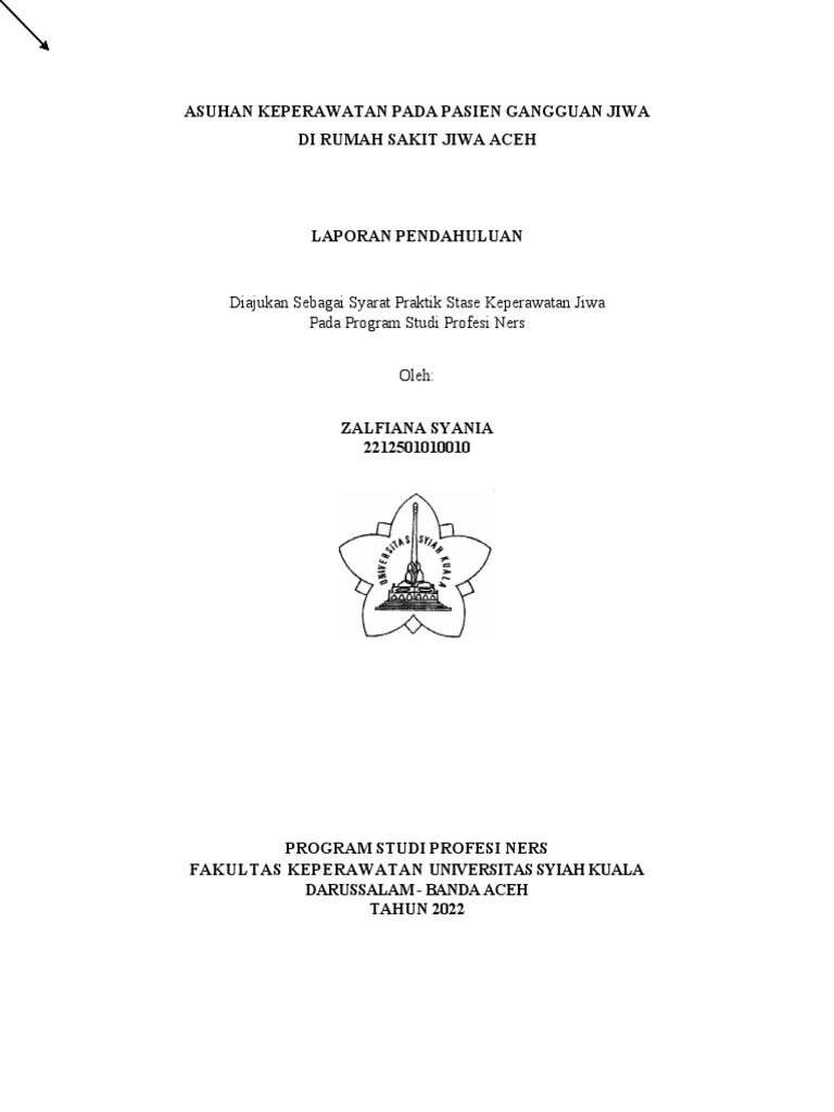 7 Laporan Pendahuluan Asuhan Keperawatan Pada Pasien Gangguan Jiwa | PDF