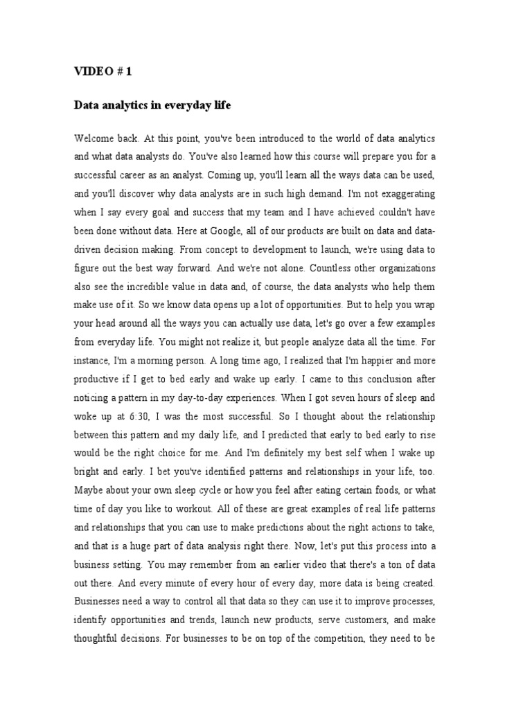 Data Analytics in Everyday Life | PDF | Data Analysis | Employee Retention