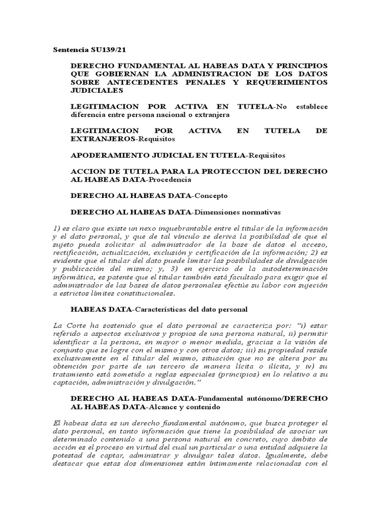 Su139 21 | PDF | Derecho penal | Judicaturas