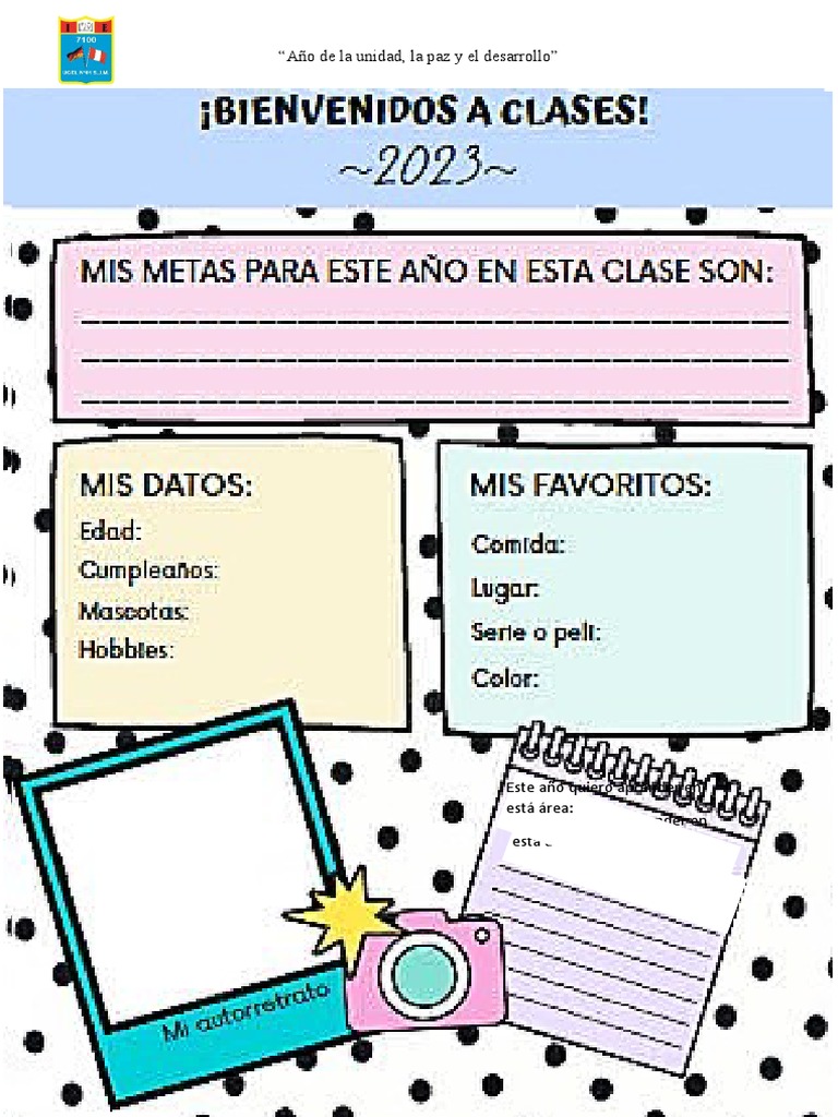 Ficha De Presentación Pdf