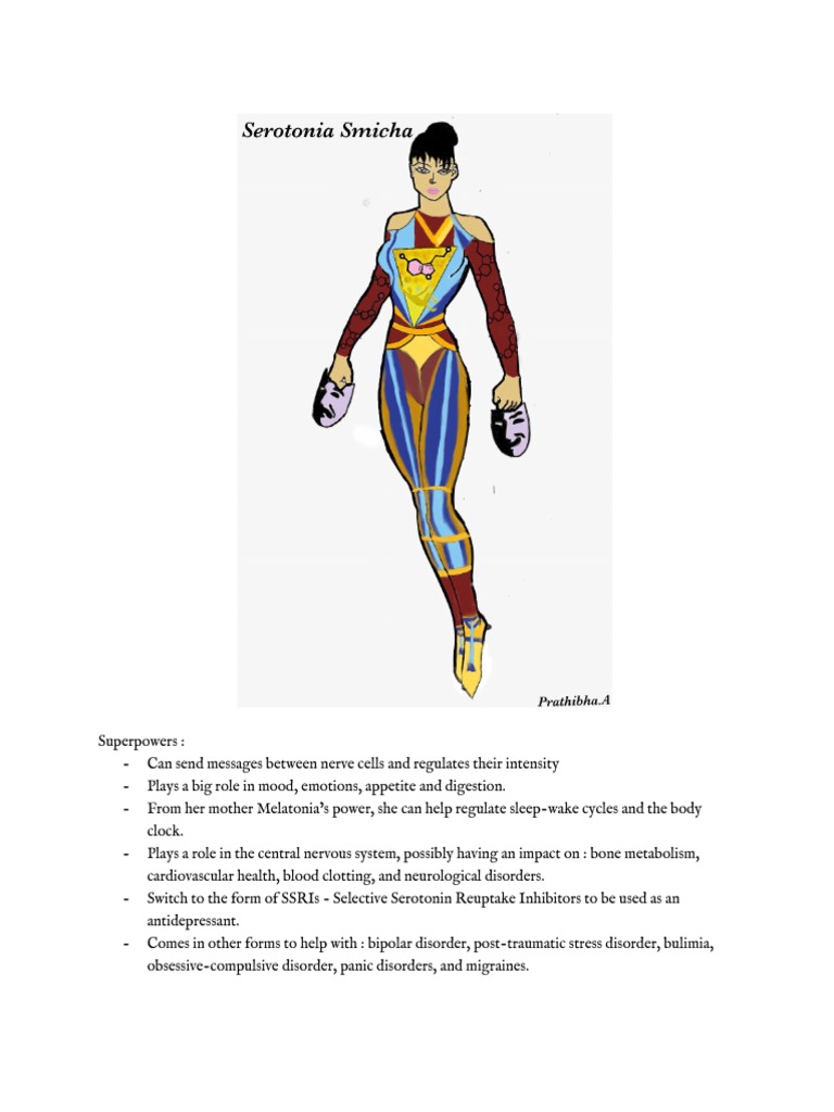 Superhero Assignment | PDF | Serotonin | Selective Serotonin Reuptake Inhibitor