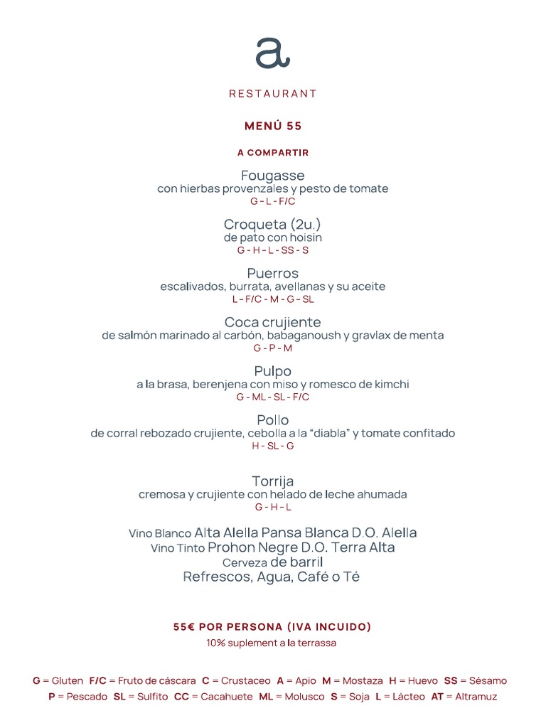 Menu 55 Es 22 Web PDF | PDF