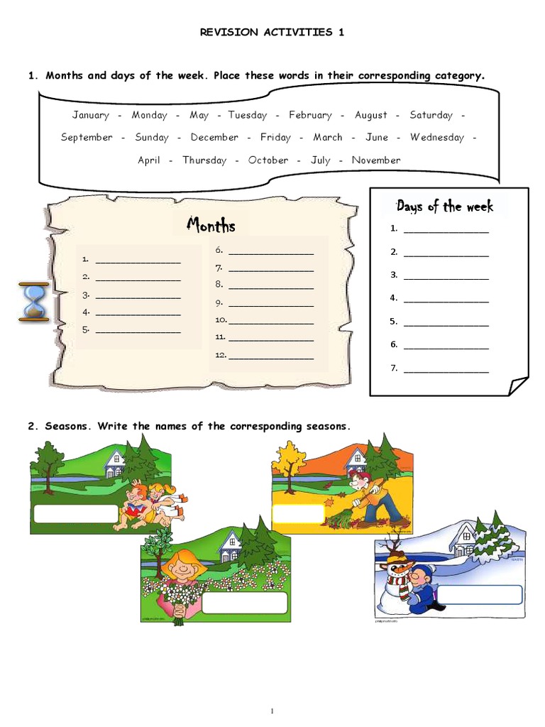 Revision Activities 1 PDF | PDF