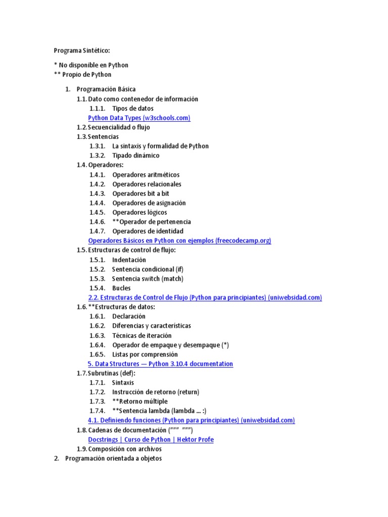 Syllabus Pygroup Pygame Pdf Python Lenguaje De Programación Programación Orientada A Objetos