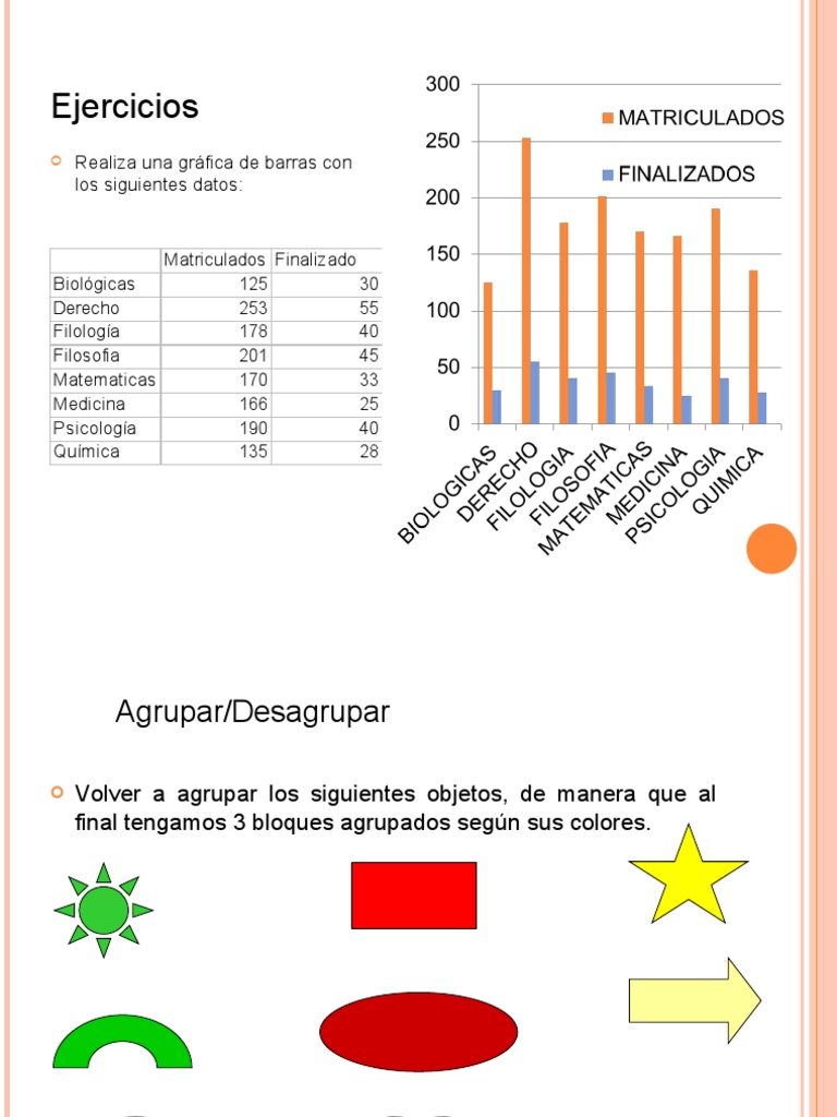 Ejercicios de Gráficas de Barras para Primaria | PDF