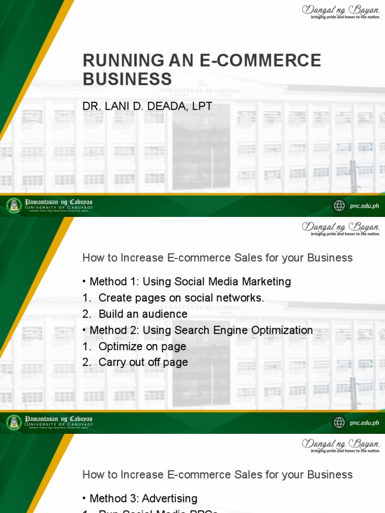 Chapter 4 - Running An E-Commerce Business (20230310160650) | Download Free PDF | E Commerce ...