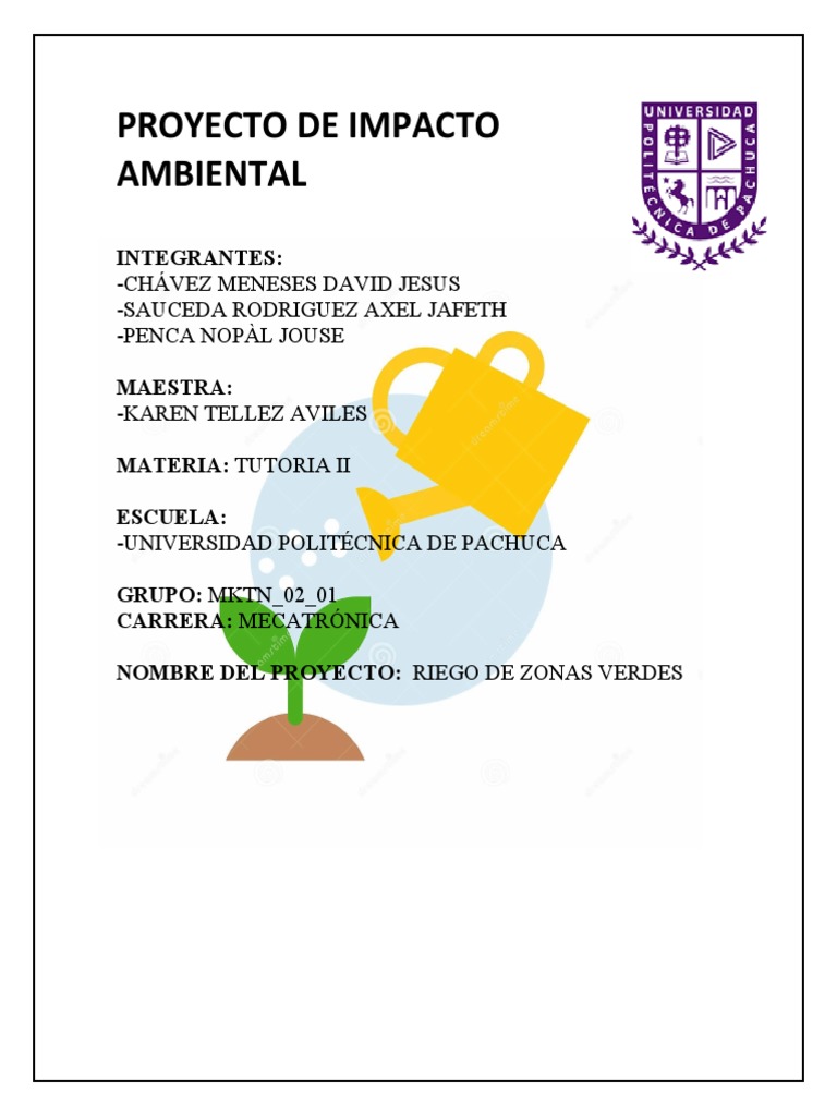 Proyecto de Impacto Ambiental | PDF