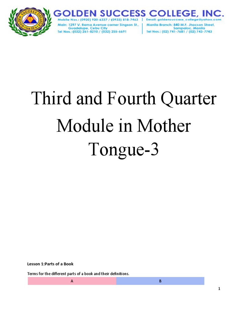 MTB 3 Third and Fourth Quarter | PDF