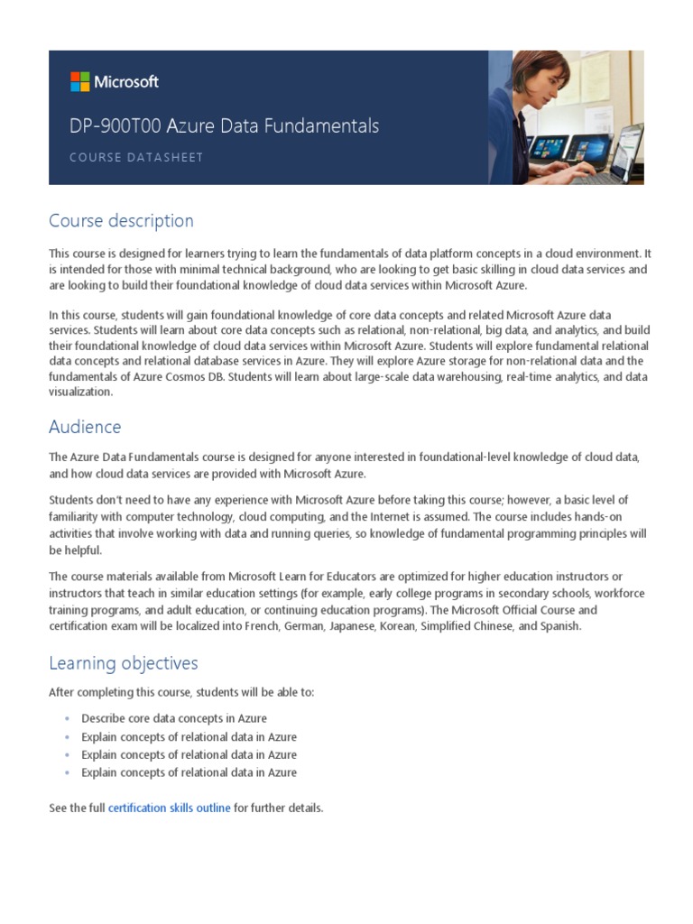 Azure Data Fundamentals Course | PDF | Microsoft Azure | Databases