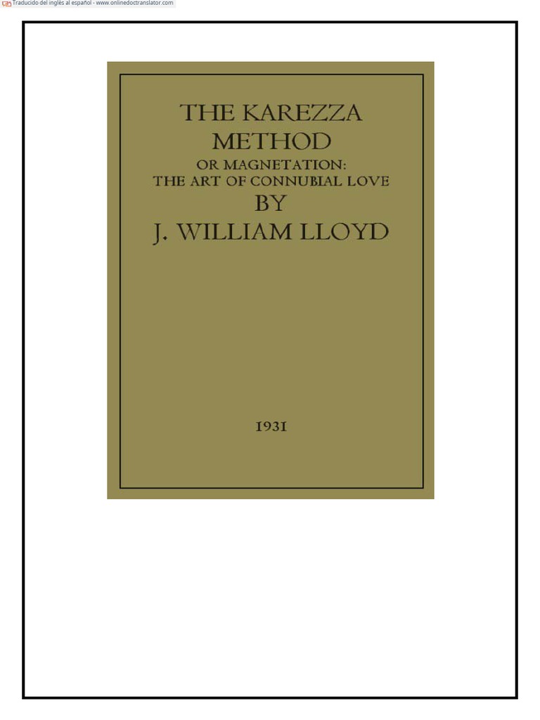 Karezza-Method en Es PDF | PDF | Amor | Sexo