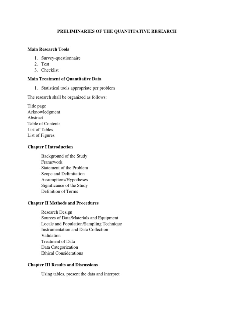 Structure of Research Preliminaries | PDF | Typefaces | Data