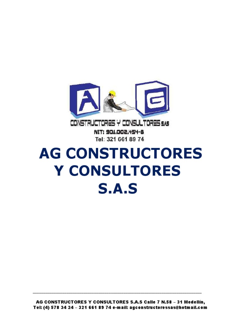 A G Constructores y Consultores Info | PDF | Ingeniero civil | Economias