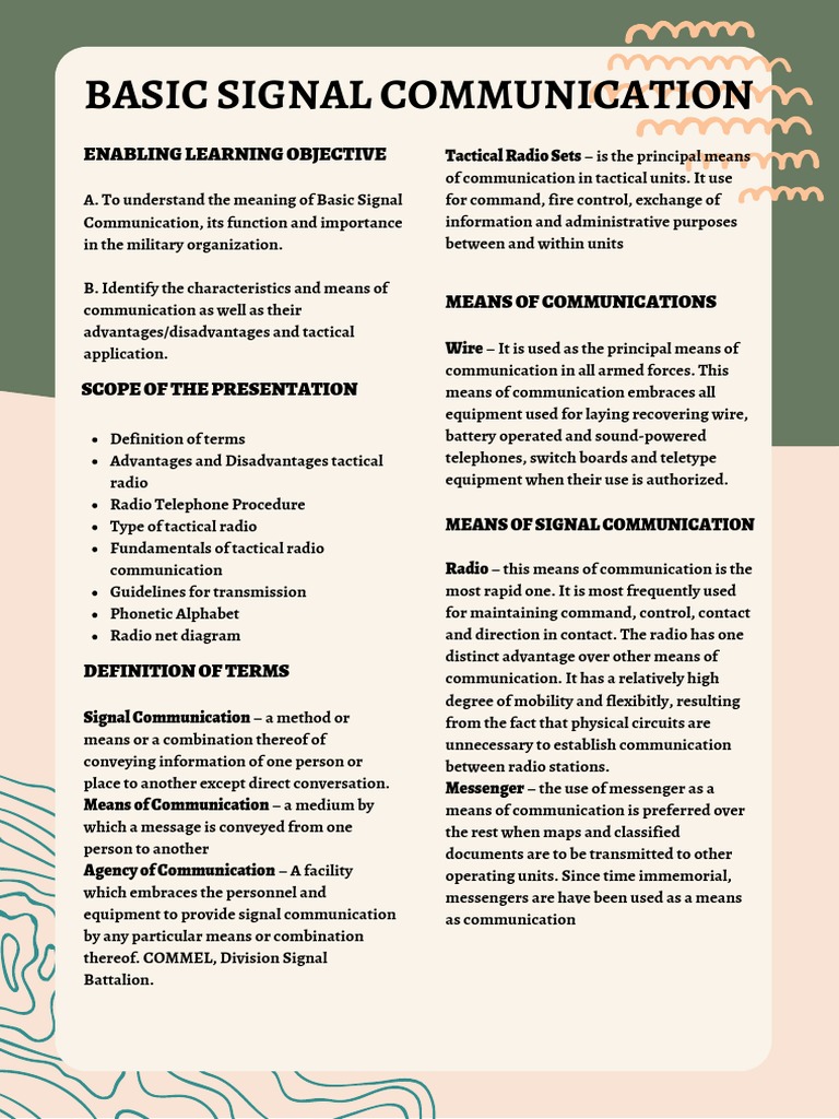 Basic Signal Communication | PDF | Radio | Communication