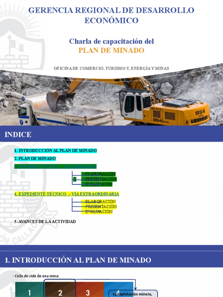 Capacitación en Plan de Minado Minero | PDF | Minería | Business