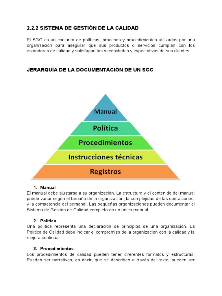 Documentación en Sistemas de Calidad | PDF | Calidad (comercial) | Sistema de manejo de calidad