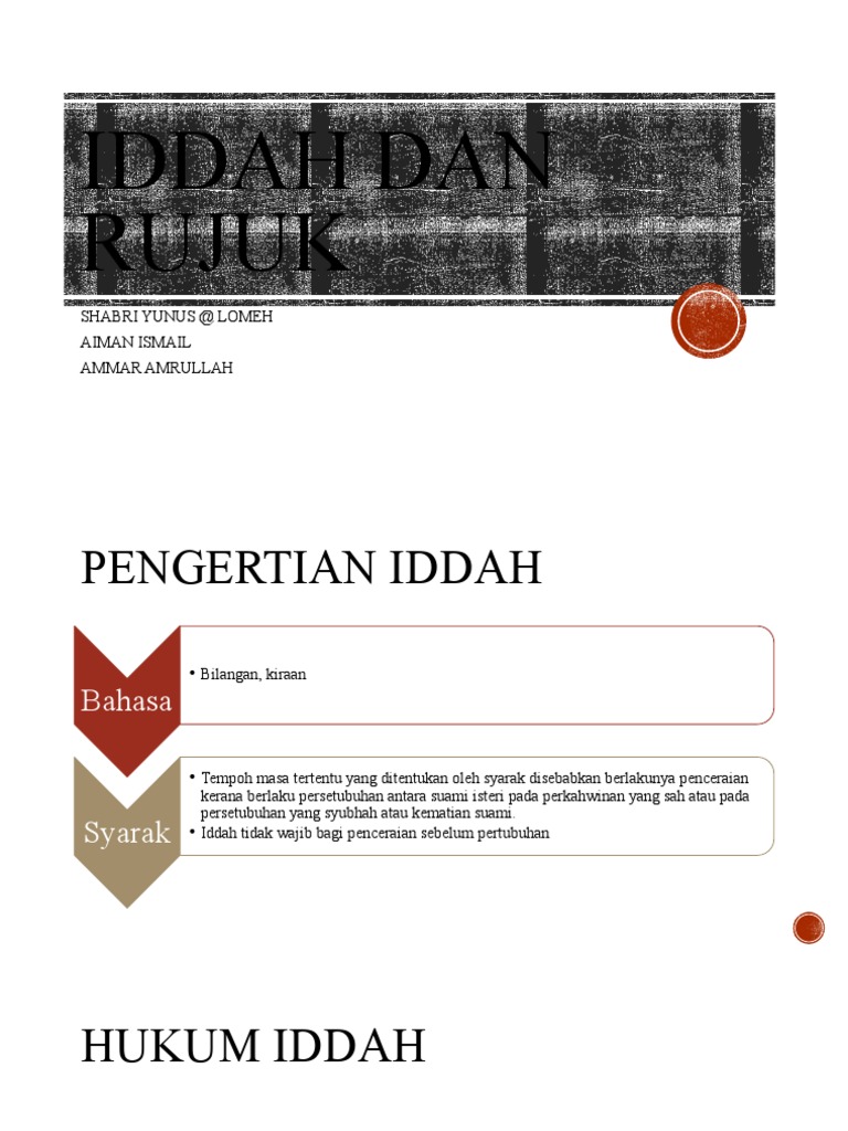 Iddah Dan Rujuk | PDF