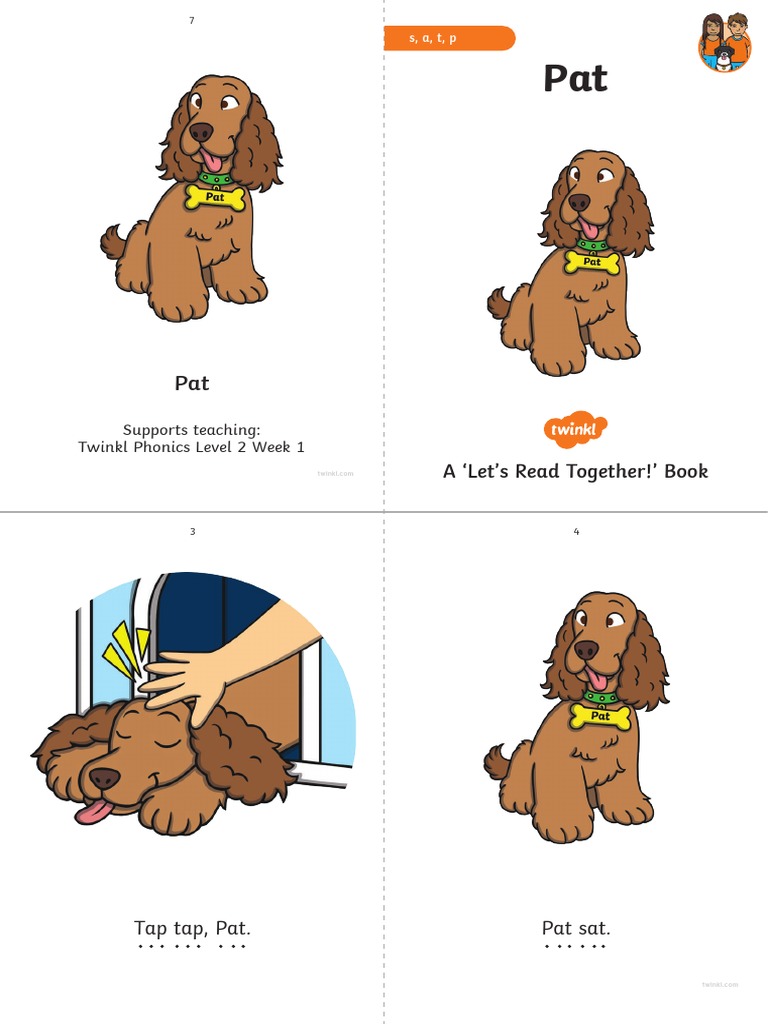 Reading Minibook Level 2 Week 1 Pat | PDF