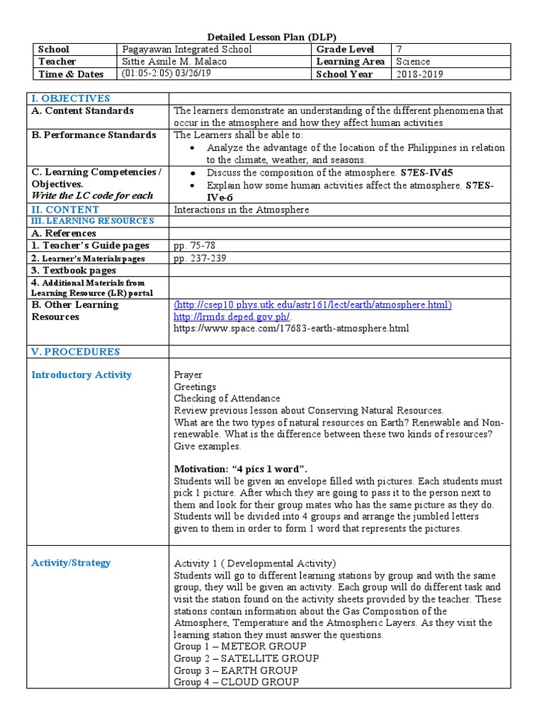 I. Objectives: Write The LC Code For Each | PDF | Atmosphere Of Earth ...