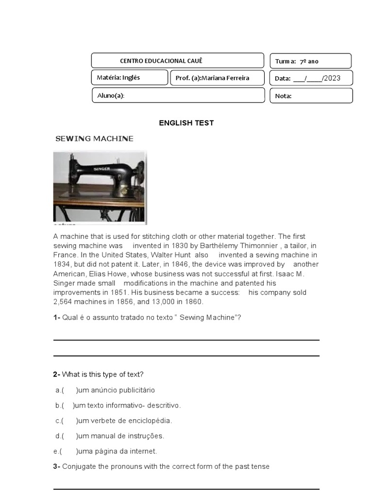 Sewing machine text | PDF | Sewing Machine | Sewing