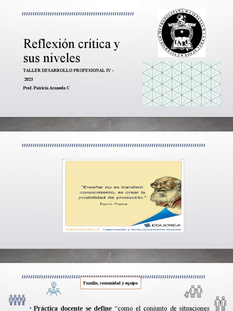 Reflexion Critica y Sus Niveles | PDF | Enseñando | Aprendizaje