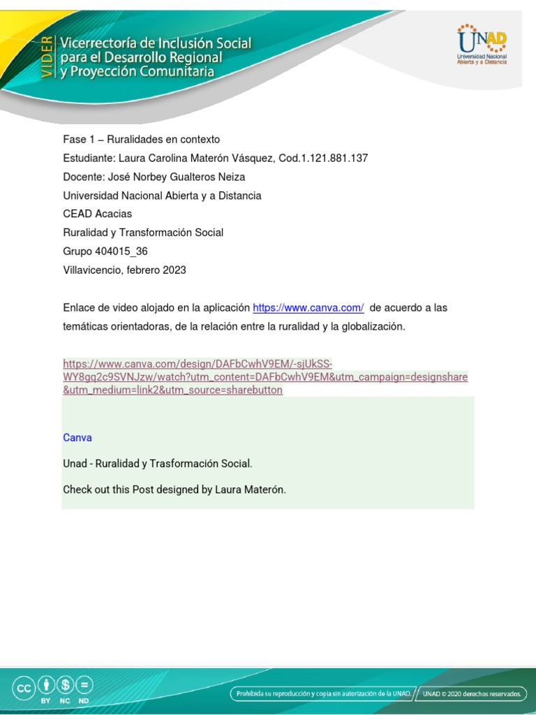 Laura - Materon - Fase - 1 - Grupo 404015 - 36 | PDF