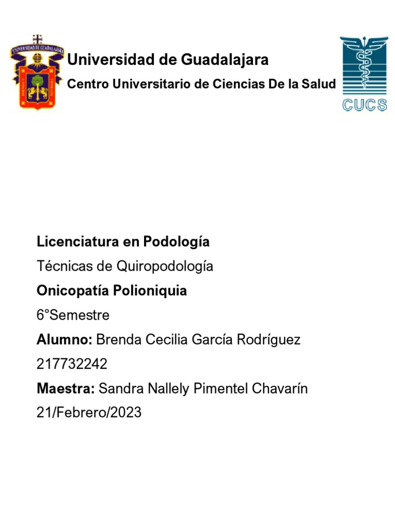 Polioniquia: Causas y Tratamiento | PDF