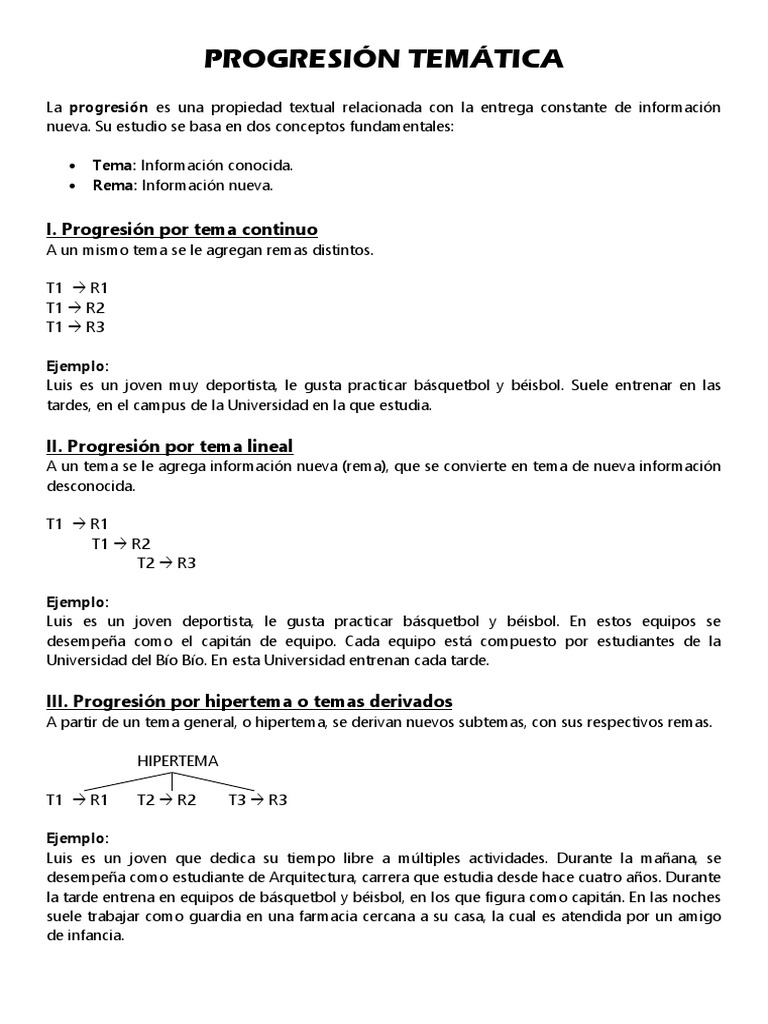 Progresión Temática | PDF | Panes | Cereales