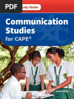 CAPE Communication Studies Paper Ones With Solutions | PDF