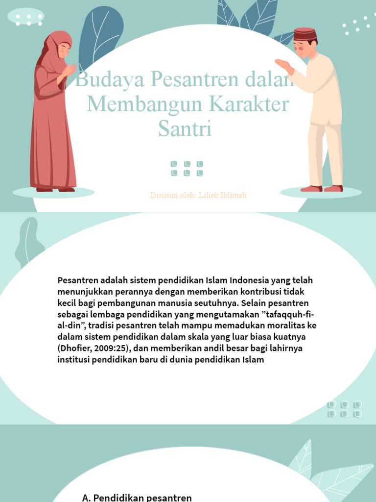 Budaya Pesantren dan Karakter Santri | PDF | Ilmu Sosial | Agama & Spiritualitas