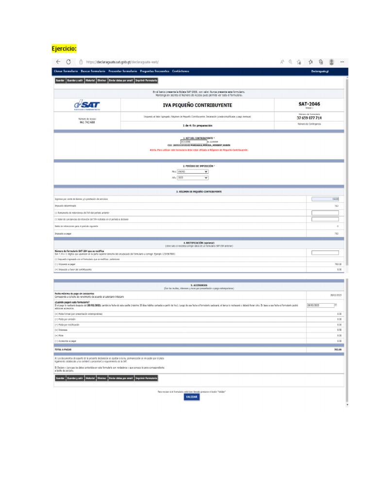 Ejercicio Capturas-SAT. | PDF