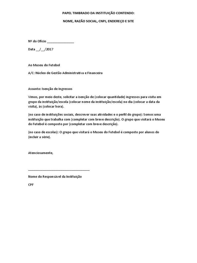 Modelo de Oficio | PDF