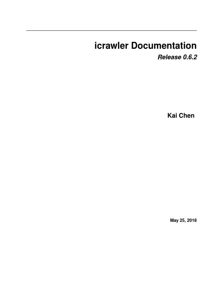 Icrawler | PDF | Parameter (Computer Programming) | Proxy Server