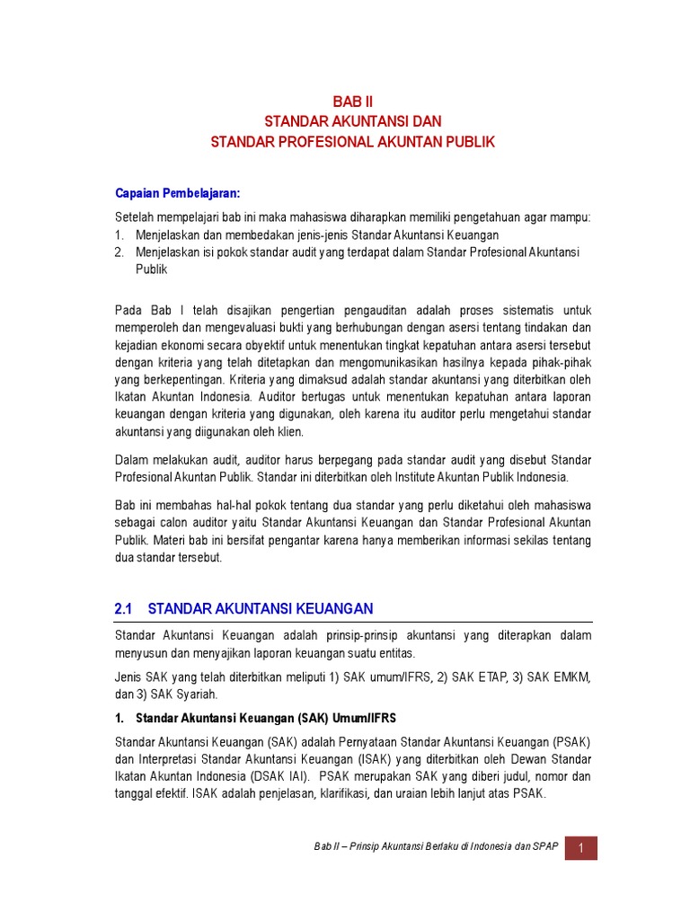 MK02 Bab 2 SAK Dan SPAP | PDF