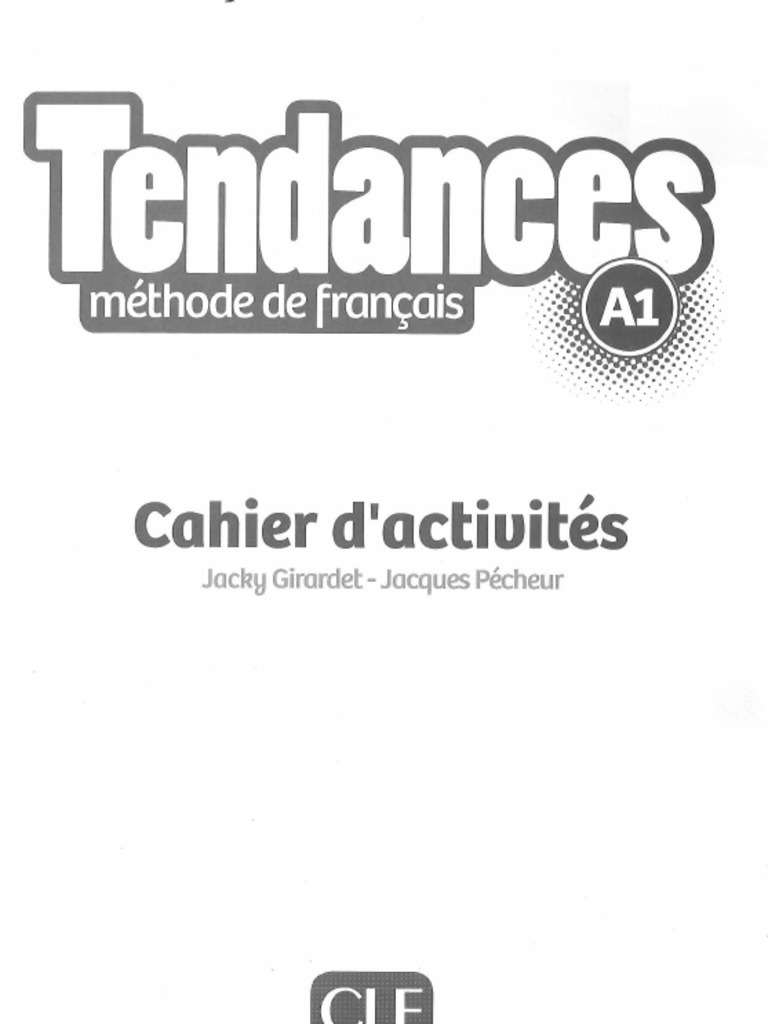 Tendances A1 Cahier | PDF