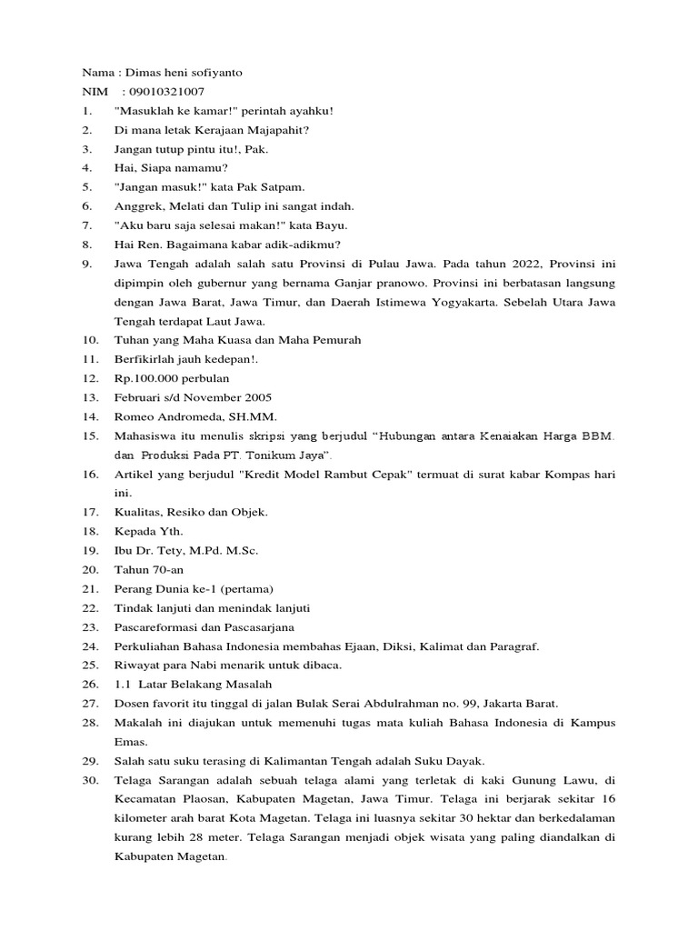 Quiz-Dimas Heni Sofiyanto | PDF