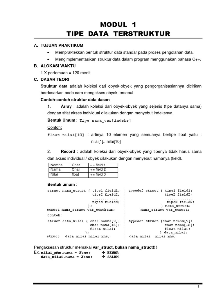 Modul Struktur Data | PDF